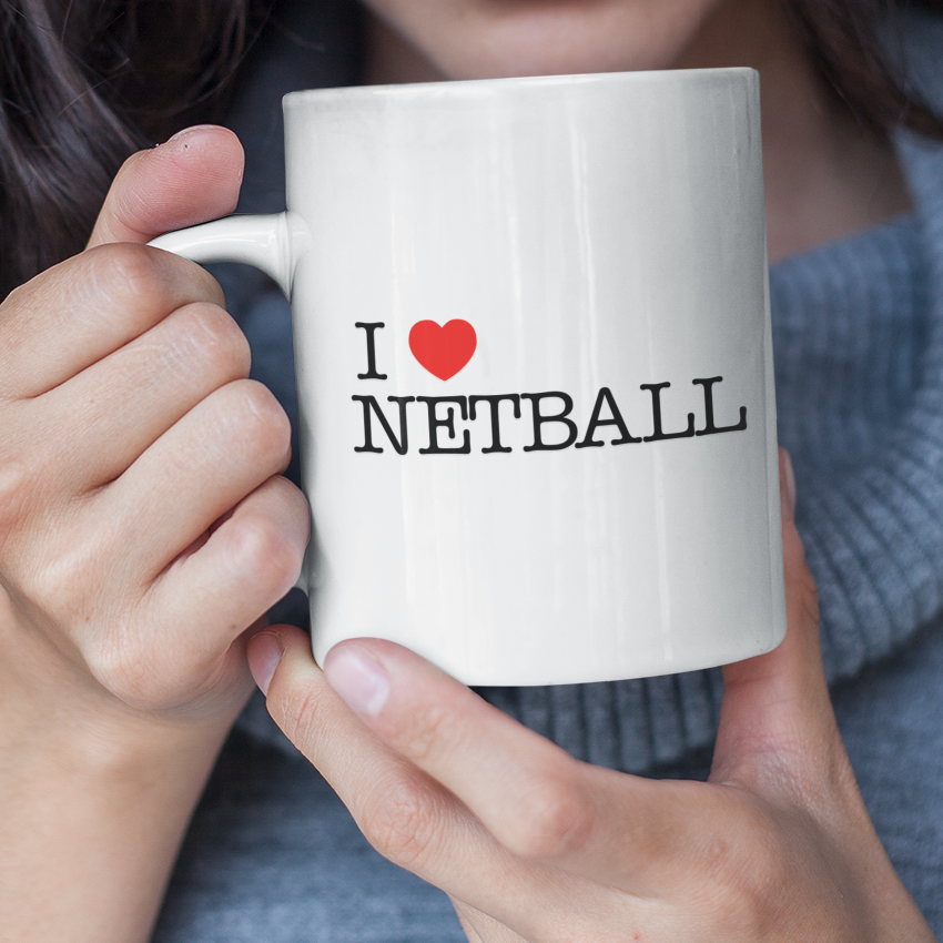 Netball Mugs | Unique Netball Mugs | I Love Netball Mug | Mugify